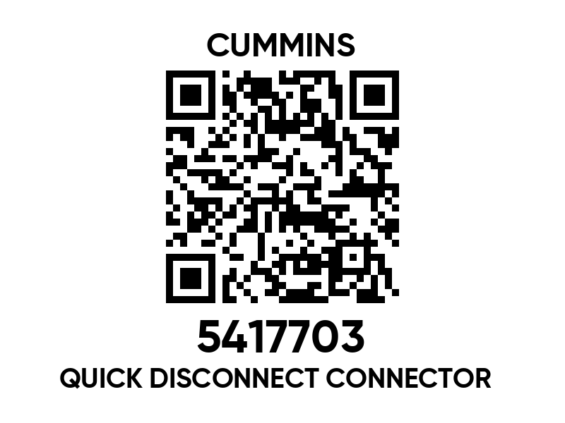 5417703 Quick disconnect connector - Cummins spare part | 777parts.com