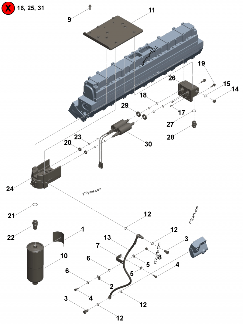 5593524 Fuel pump kit - Cummins запчасть для спецтехники | 777parts.com