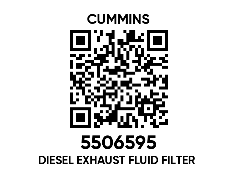 5506595 Diesel exhaust fluid filter - Cummins spare part | 777parts.com