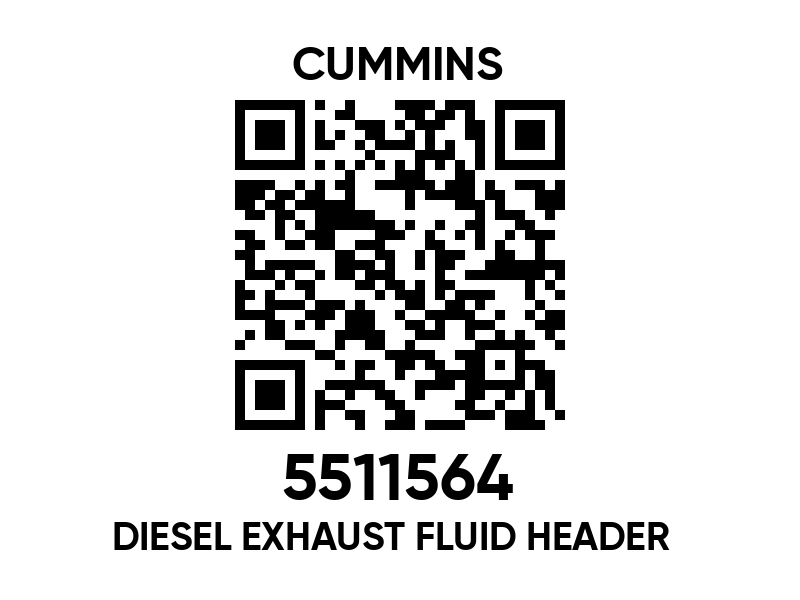 5511564 Diesel exhaust fluid header - Cummins spare part | 777parts.com