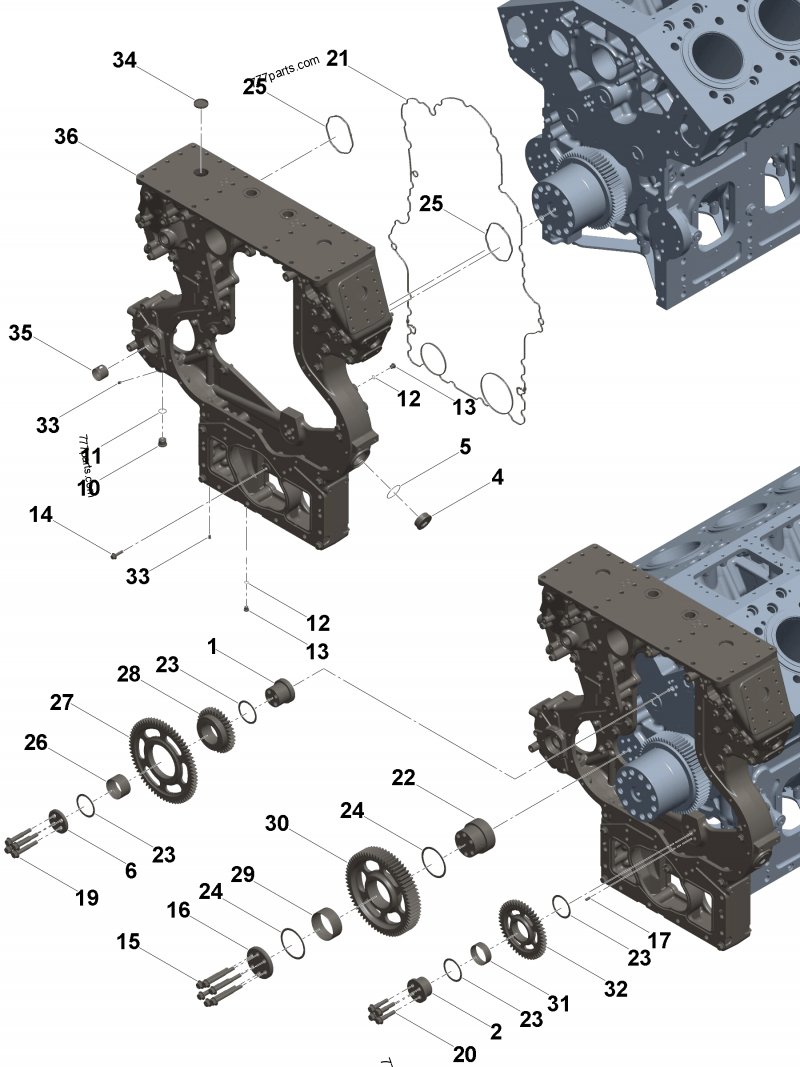 5473353 Gear housing kit - Cummins spare part | 777parts.com