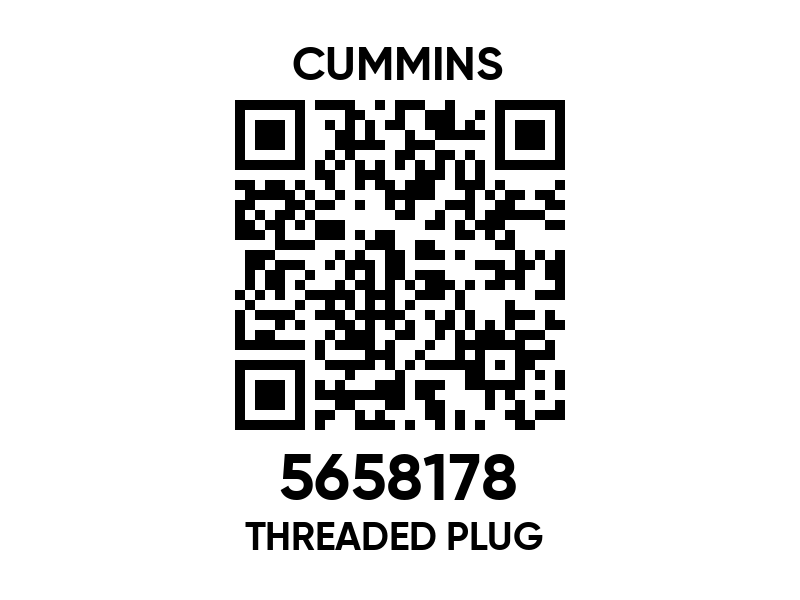 5658178 Threaded plug - Cummins spare part | 777parts.com