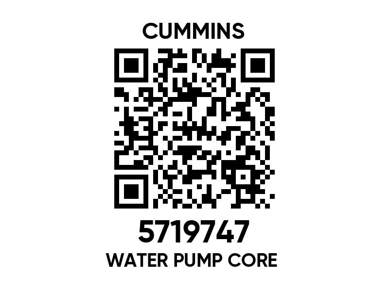 5719747 Water pump core - Cummins spare part | 777parts.com