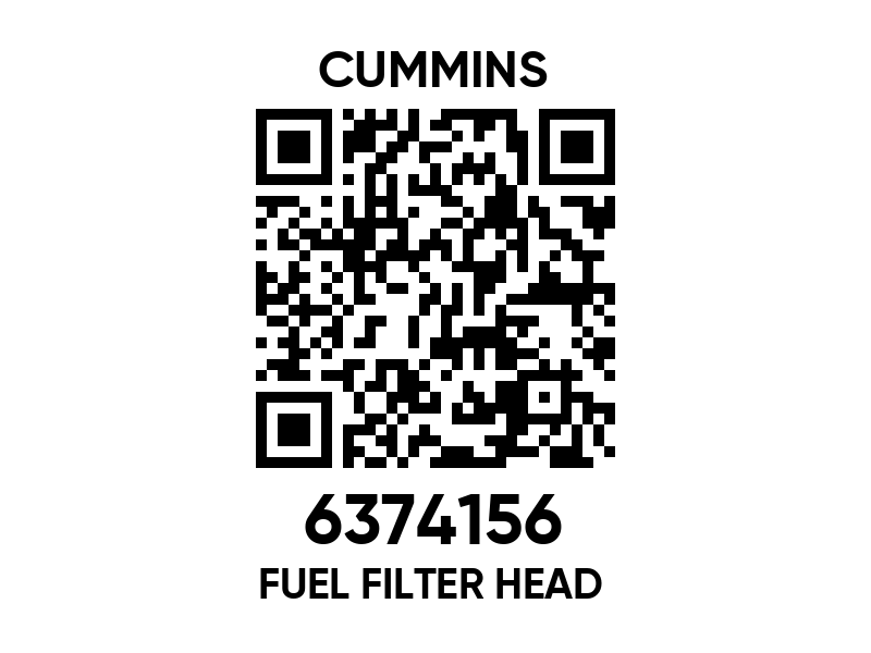 6374156 Fuel filter head - Cummins spare part | 777parts.com