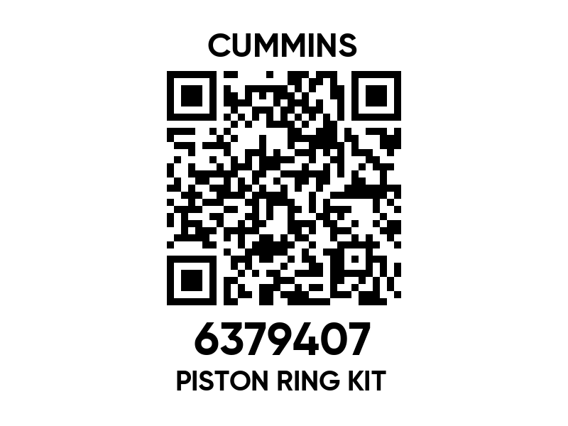 6379407 Piston ring kit - Cummins spare part | 777parts.com
