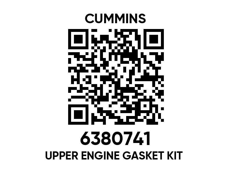 6380741 Upper engine gasket kit - Cummins запчасть для спецтехники ...