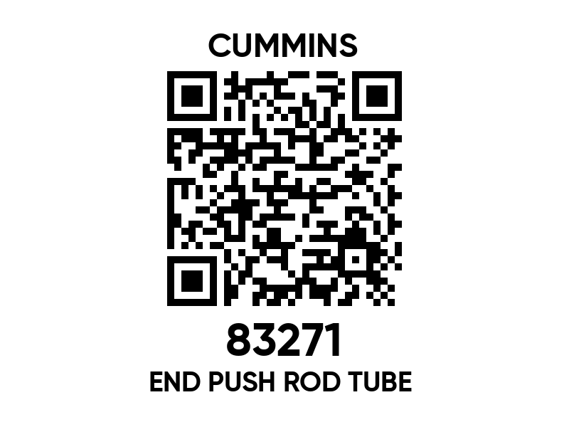83271 End push rod tube - Cummins spare part | 777parts.com