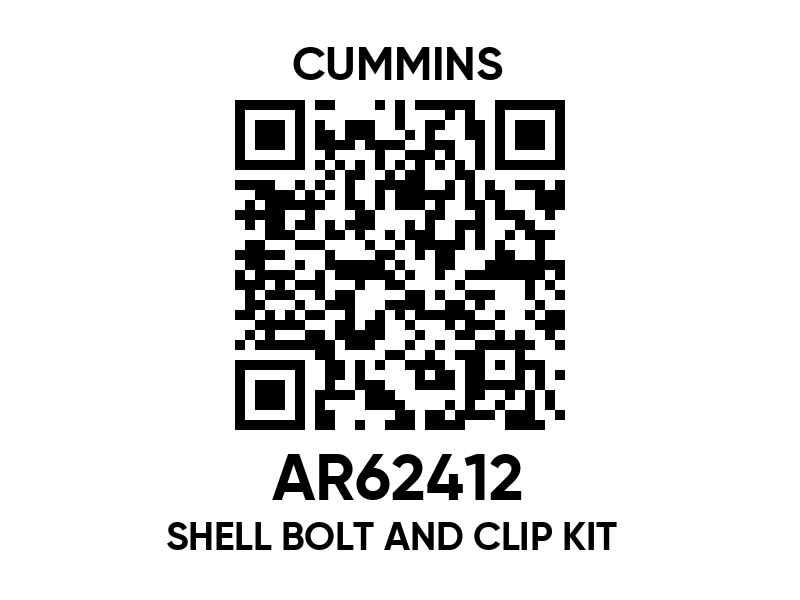 AR62412 Shell bolt and clip kit - Cummins spare part | 777parts.com
