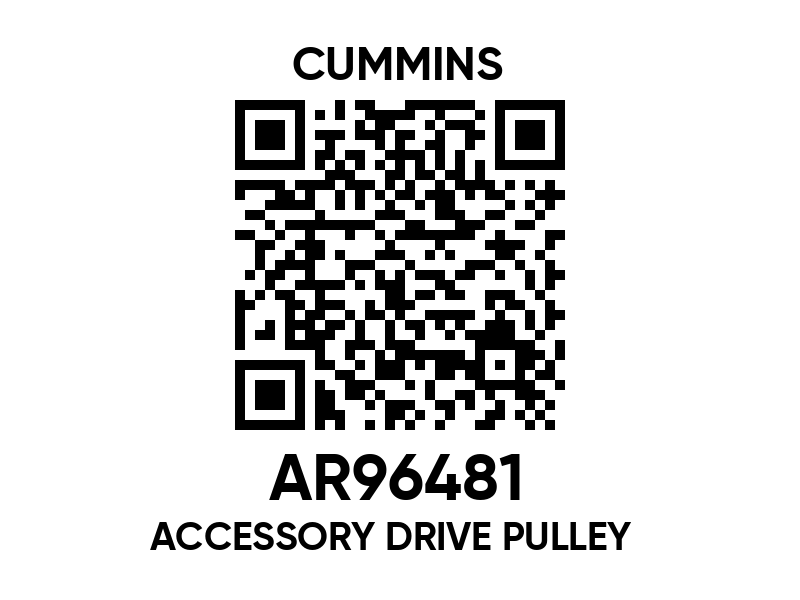 AR96481 Accessory drive pulley - Cummins spare part | 777parts.com