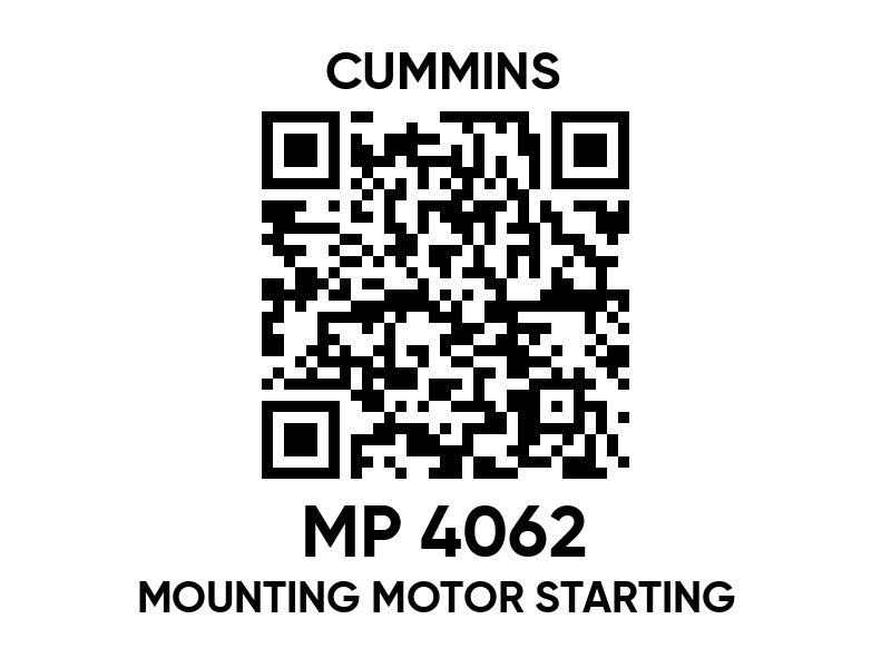 MP 4062 Mounting motor starting - mp4062 - Cummins spare part ...