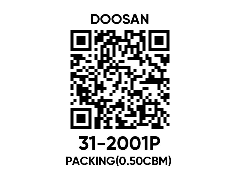 31-2001P PACKING(0.50CBM) - 312001p - Doosan spare part | 777parts.com