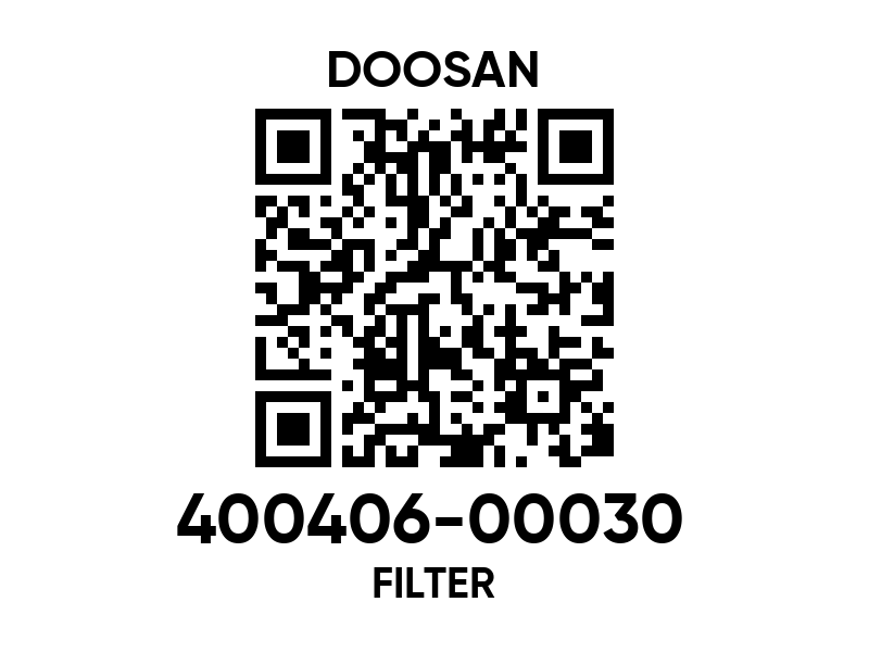 400406-00030 FILTER - 40040600030 - Doosan spare part | 777parts.com
