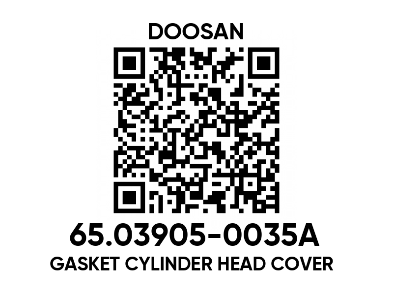 65.03905-0035A Gasket Cylinder Head Cover - 65039050035a - Doosan spare ...