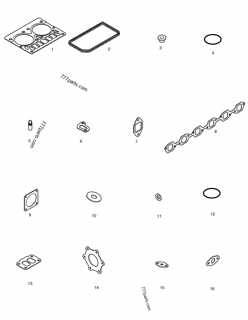 65.99601-8057 GASKET KIT, ALL OVERHAUL - 65996018057 - Doosan spare ...