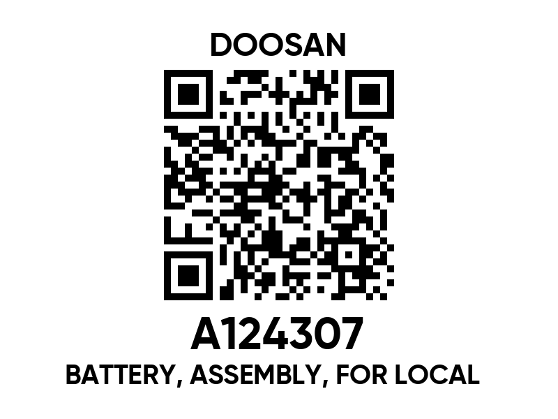 A124308 BATTERY, ASSEMBLY, FOR EXPORT - Doosan spare part | 777parts.com