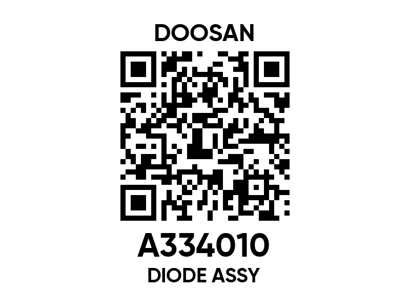 A334010 DIODE ASSY - Doosan spare part | 777parts.com