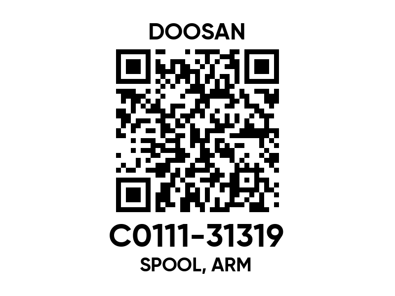 C0111-31319 SPOOL, ARM - c011131319 - Doosan spare part | 777parts.com