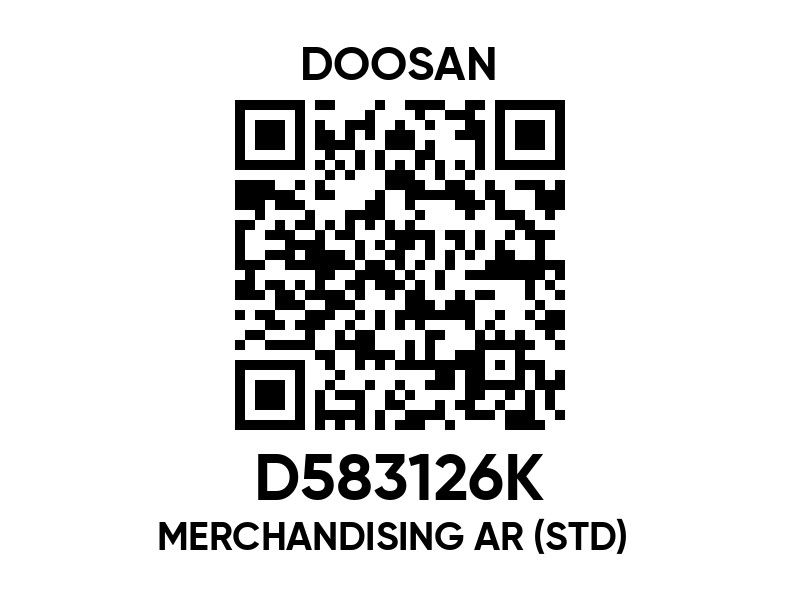 D583126K MERCHANDISING AR (STD) - Doosan spare part | 777parts.com