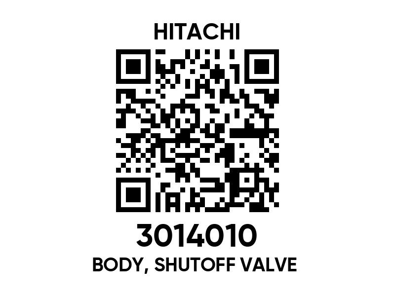 3014010 BODY, SHUTOFF VALVE - Hitachi spare part | 777parts.com