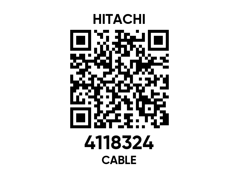 4118324 CABLE - Hitachi spare part | 777parts.com
