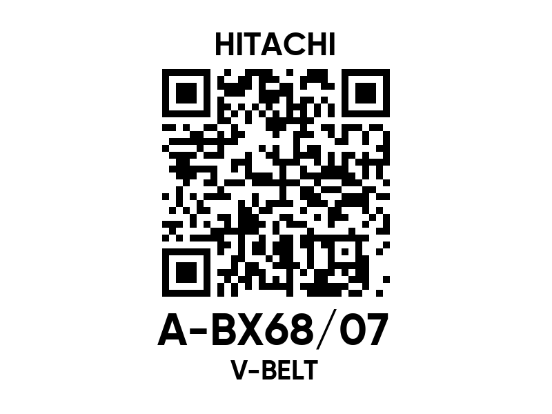 A-BX68/07 V-BELT - abx68/07 - Hitachi spare part | 777parts.com
