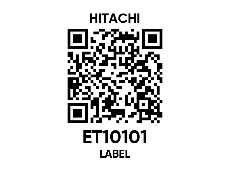 ET10101 LABEL - Hitachi spare part | 777parts.com