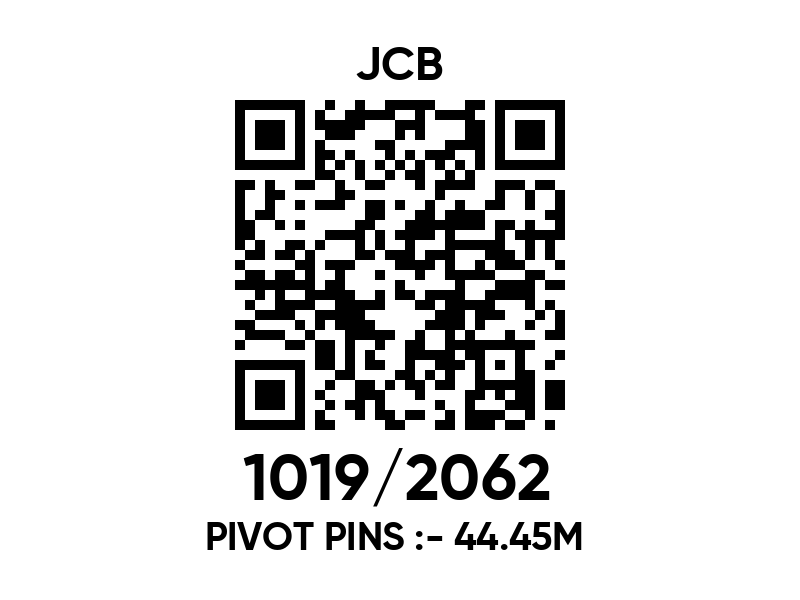 1019/2062 PIVOT PINS :- 44.45M - 10192062 - JCB spare part | 777parts.com