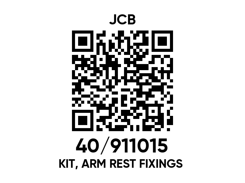 40/911015 Kit, arm rest fixings - 40911015 - JCB spare part | 777parts.com