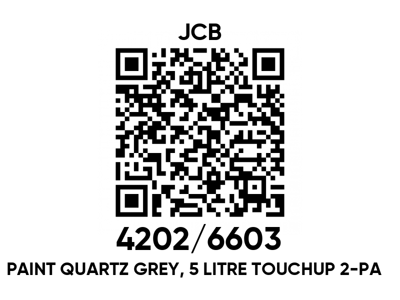 4202/6603 PAINT QUARTZ GREY, 5 LITRE TOUCHUP 2-PA - 42026603 - JCB ...
