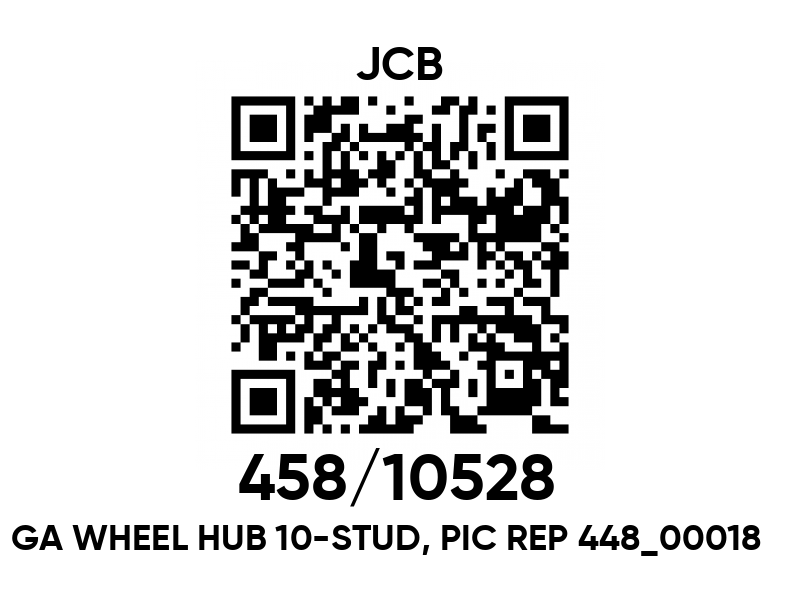 458/10528 GA WHEEL HUB 10-STUD, PIC REP 448_00018 - 45810528 - JCB ...