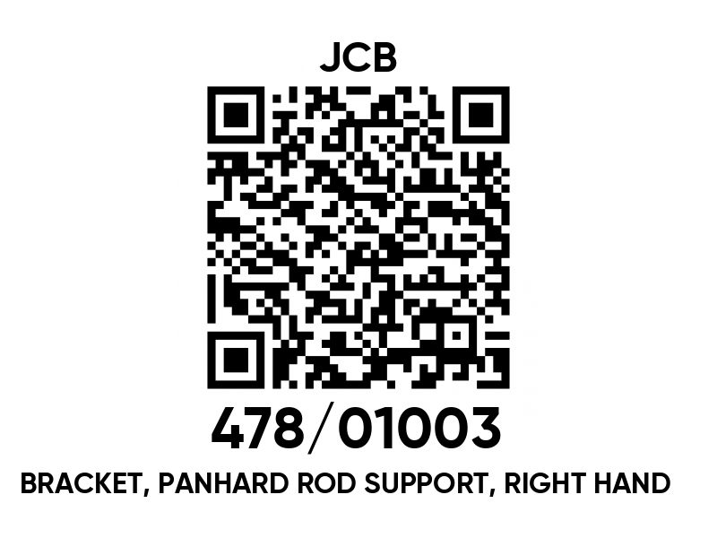 478/01003 Bracket, panhard rod support, right hand - 47801003 - JCB ...