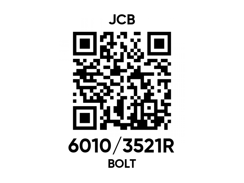 6010/3521R Bolt - 60103521r - JCB spare part | 777parts.com