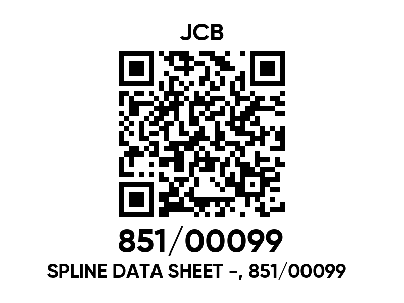 851/00099 SPLINE DATA SHEET -, 851/00099 - 85100099 - JCB spare part ...