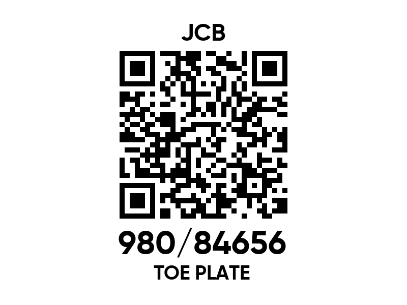 980/84656 TOE PLATE - 98084656 - JCB spare part | 777parts.com