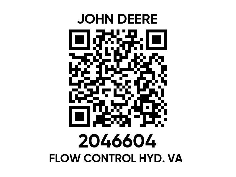 2046604 Flow Control Hyd. Va - John Deere spare part | 777parts.com