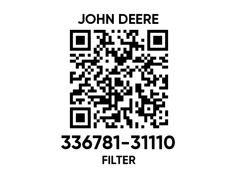 336781-31110 Filter - 33678131110 - John Deere spare part | 777parts.com