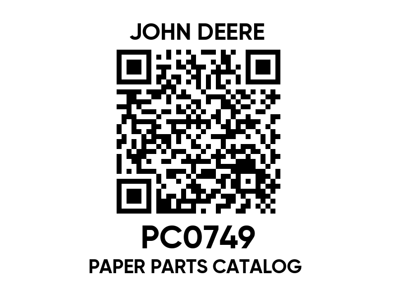 PC0749 Paper Parts Catalog - John Deere spare part | 777parts.com