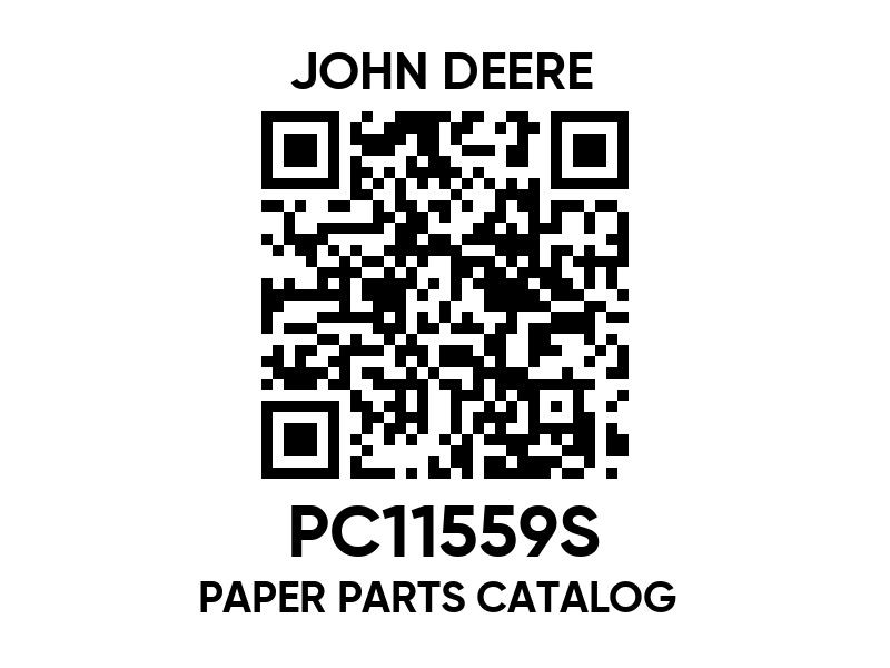 PC11559S Paper Parts Catalog - John Deere spare part | 777parts.com