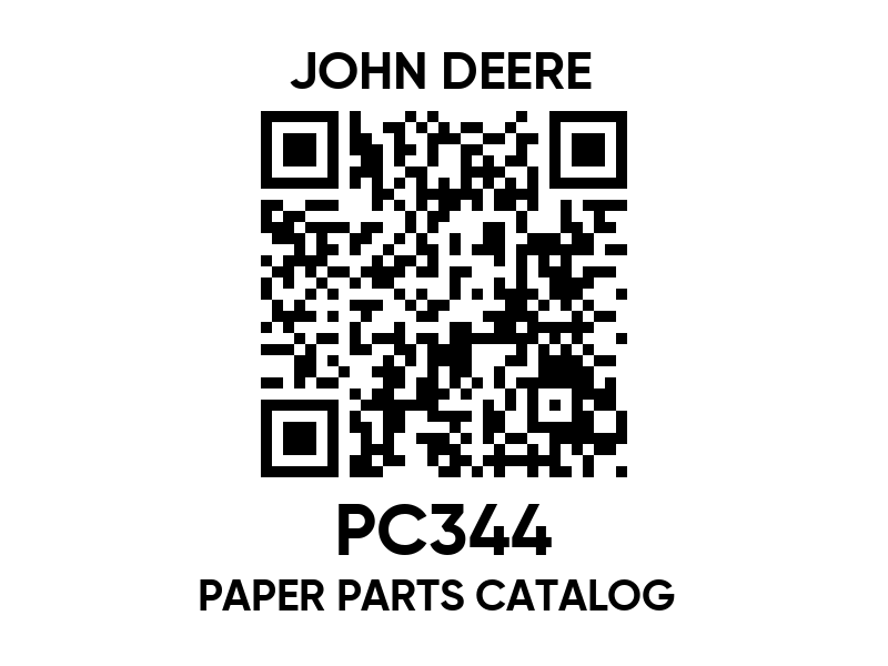 PC344 Paper Parts Catalog - John Deere spare part | 777parts.com