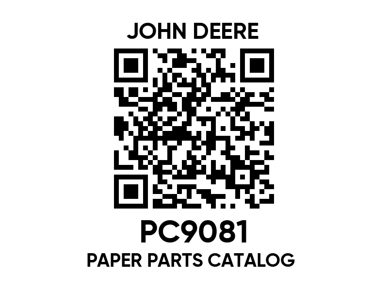PC9081 Paper Parts Catalog - John Deere spare part | 777parts.com