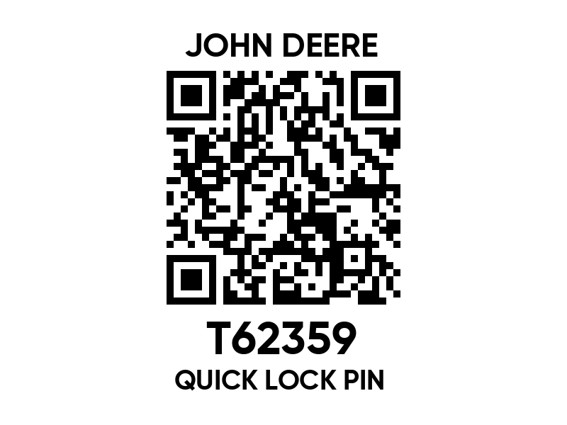 T62359 Quick Lock Pin - John Deere spare part | 777parts.com