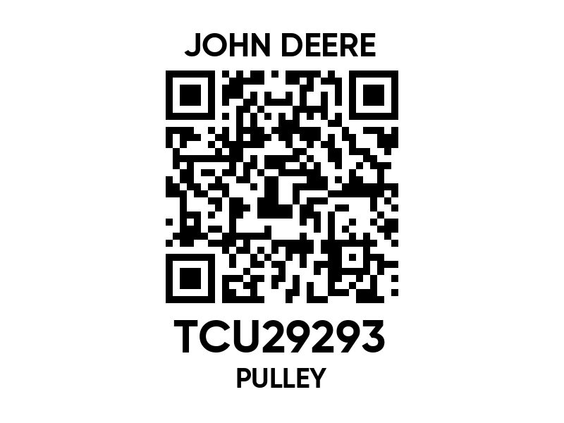 TCU29293 Pulley - John Deere spare part | 777parts.com