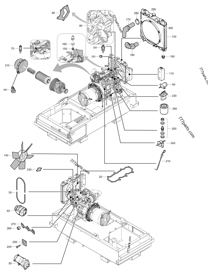 2913311200 Oil filter kubota - Atlas Copco spare part | 777parts.com