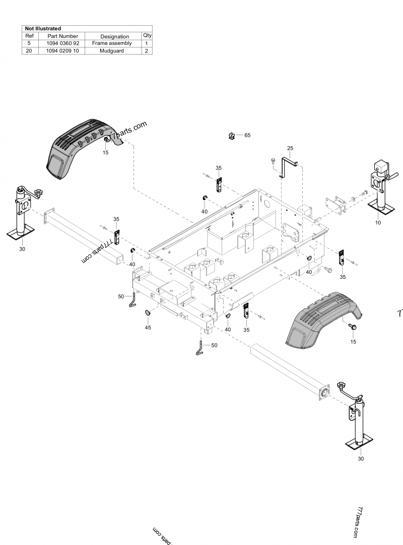 1092642100 Lifting jack side wind drawbar - Atlas Copco spare part ...