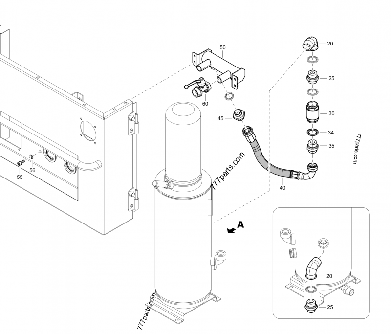 1615961500 Non return valve - Atlas Copco spare part | 777parts.com