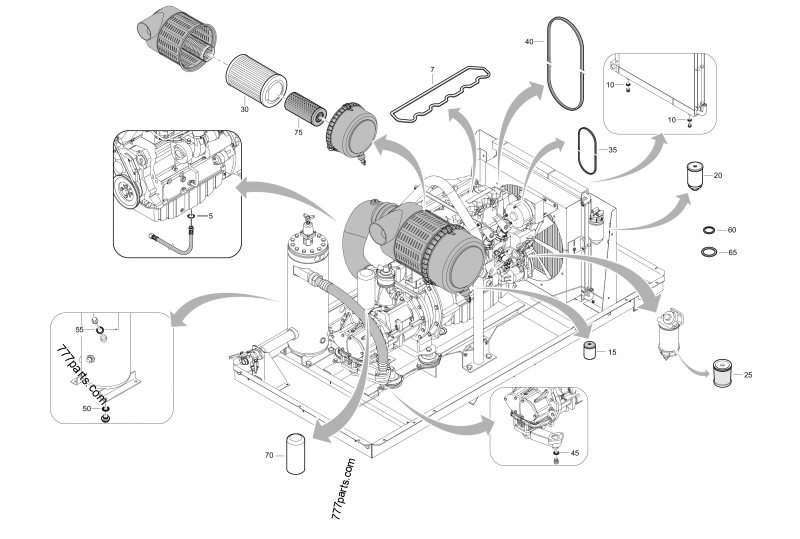 1092058301 Service pack 1000 hours - Atlas Copco spare part | 777parts.com