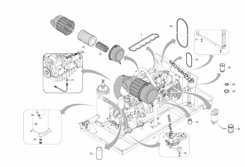 1092058301 Service pack 1000 hours - Atlas Copco spare part | 777parts.com