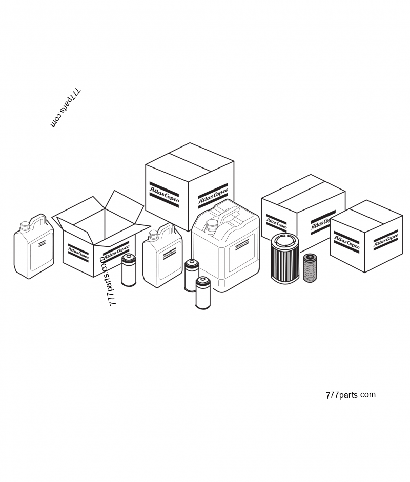 1092058301 Service pack 1000 hours - Atlas Copco spare part | 777parts.com