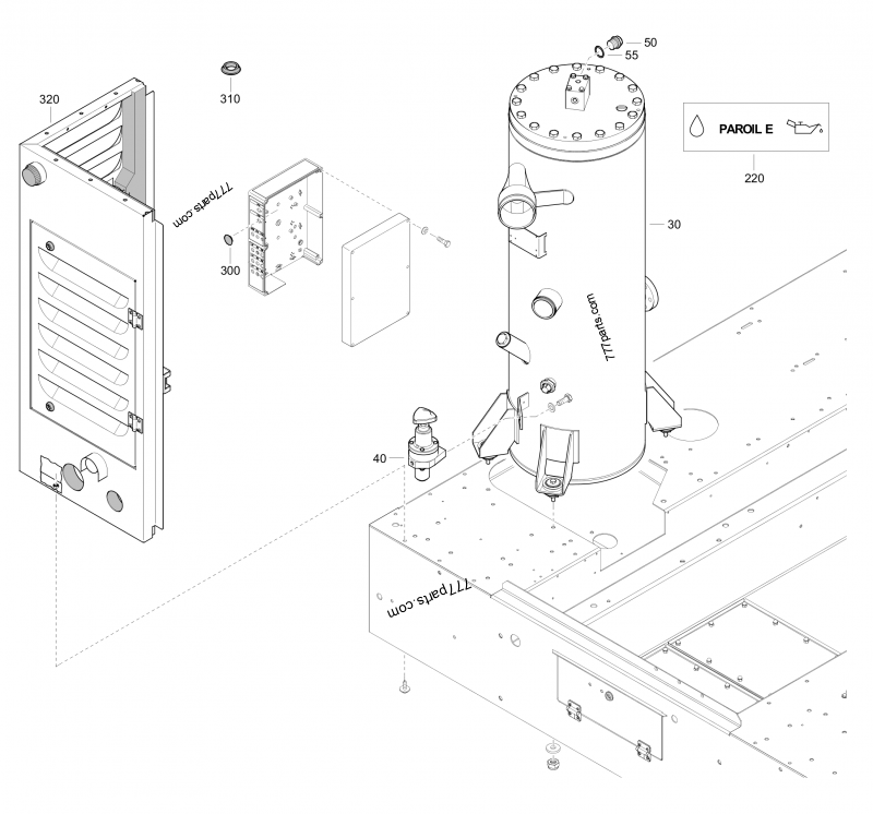 1604245290 Corner assembly - Atlas Copco spare part | 777parts.com