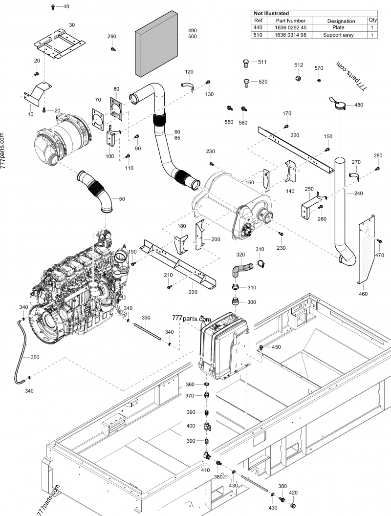 1636028658 Bracket - Atlas Copco spare part | 777parts.com